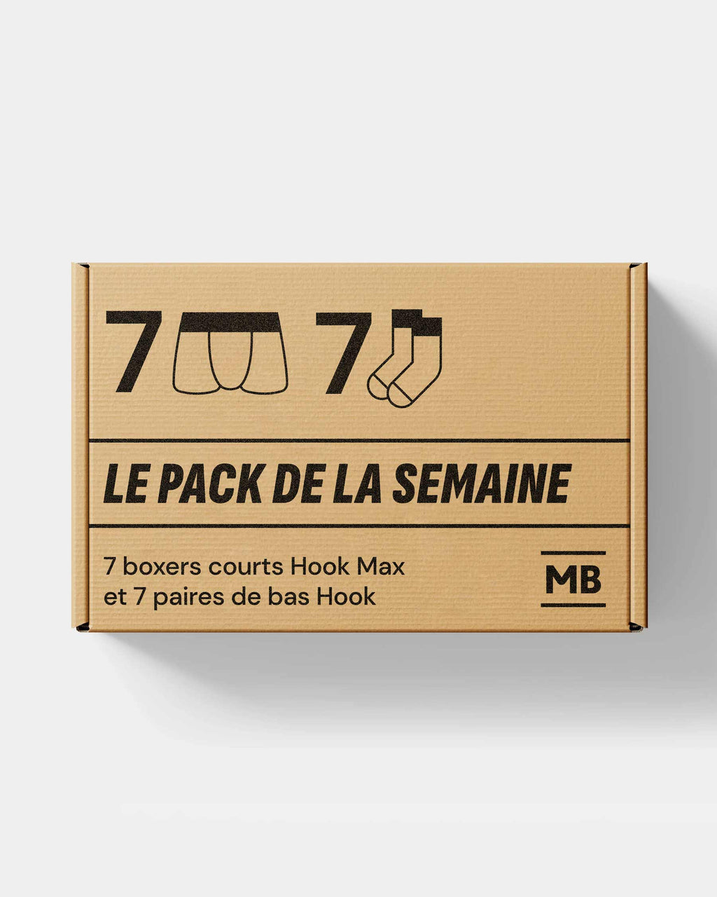 Pack de la semaine: 7 boxers courts Hook Max et 7 paires de bas ...